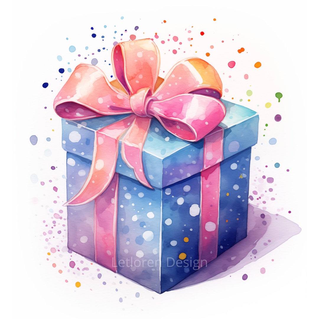 Birthday GIFTS Clipart Bundle - 10 High Quality Jpgs - Digital ...