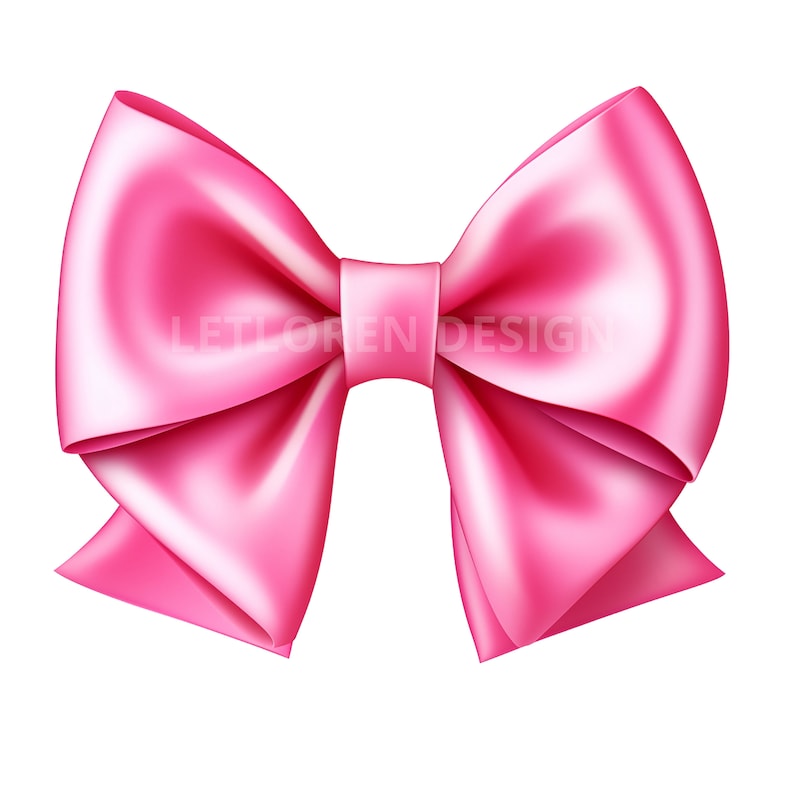 Watercolor Pastel Pink Bows Clipart PNG - 18 High Quality PNG - Pastel ...