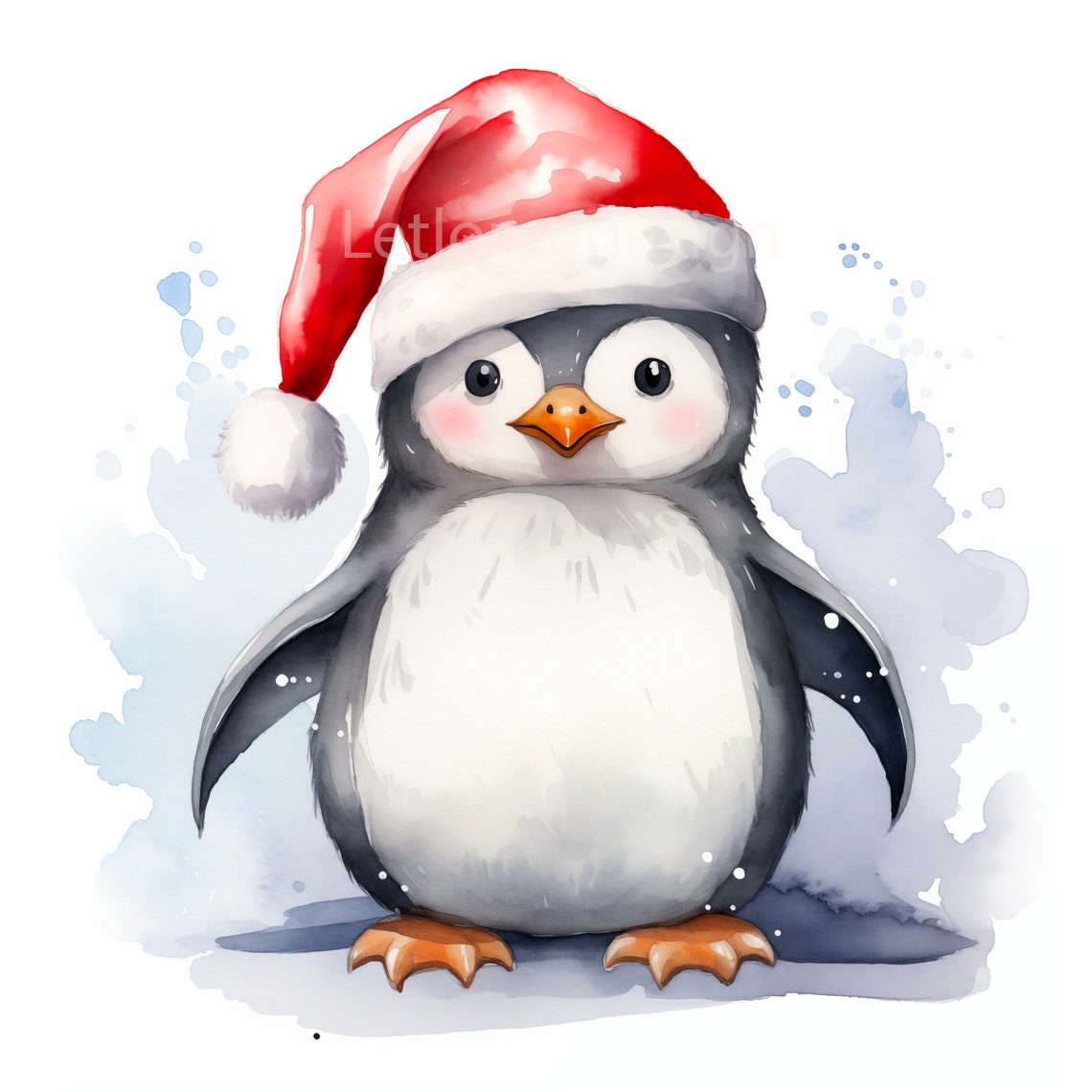 Christmas Penguin Clipart Bundle 10 High Quality JPG Digital Downloads ...