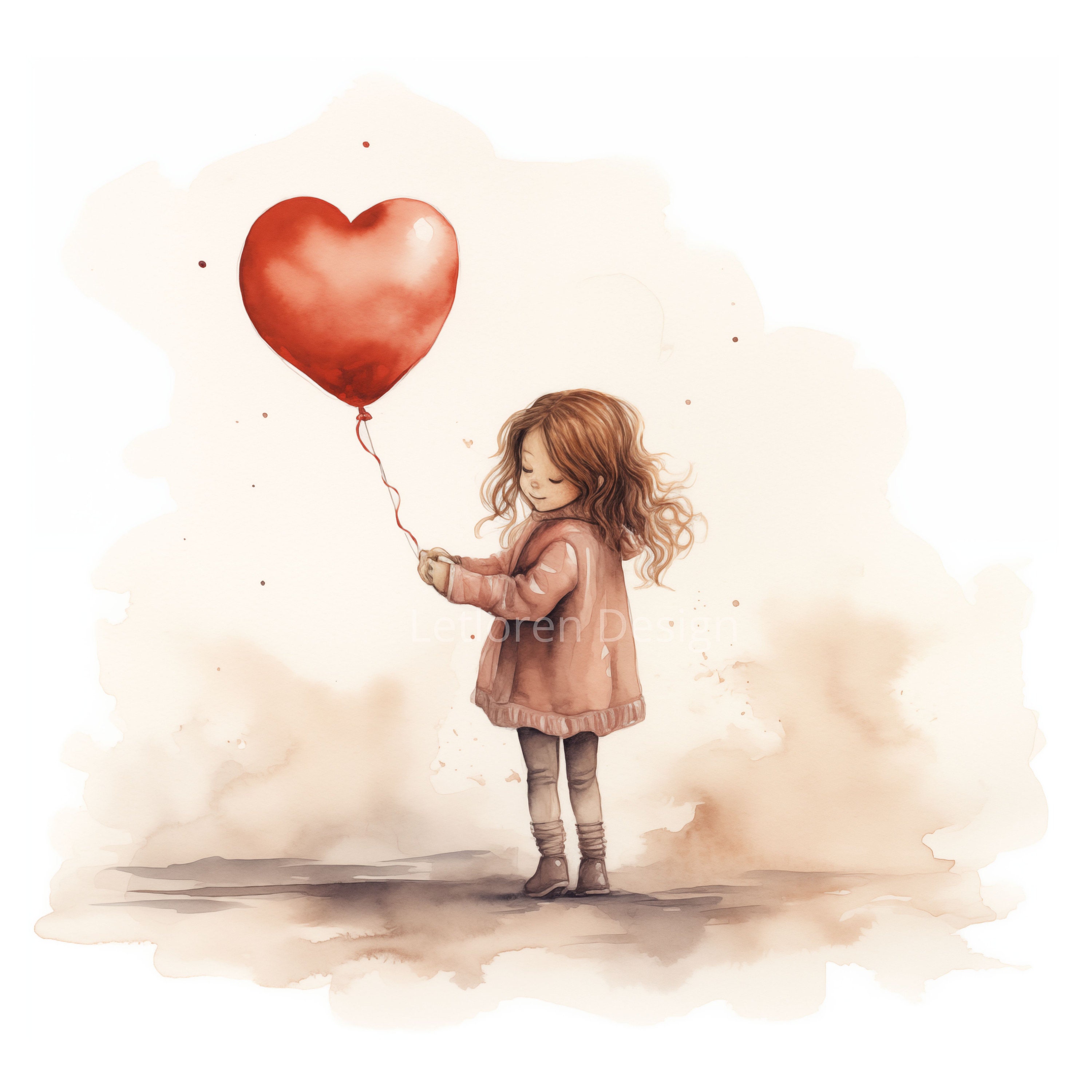 Valentine Children, Clipart Bundle, 12 High Quality JPG, Children With ...