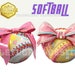 Softball Clipart, Splatter Softball Png, Softball Balls Sublimation ...