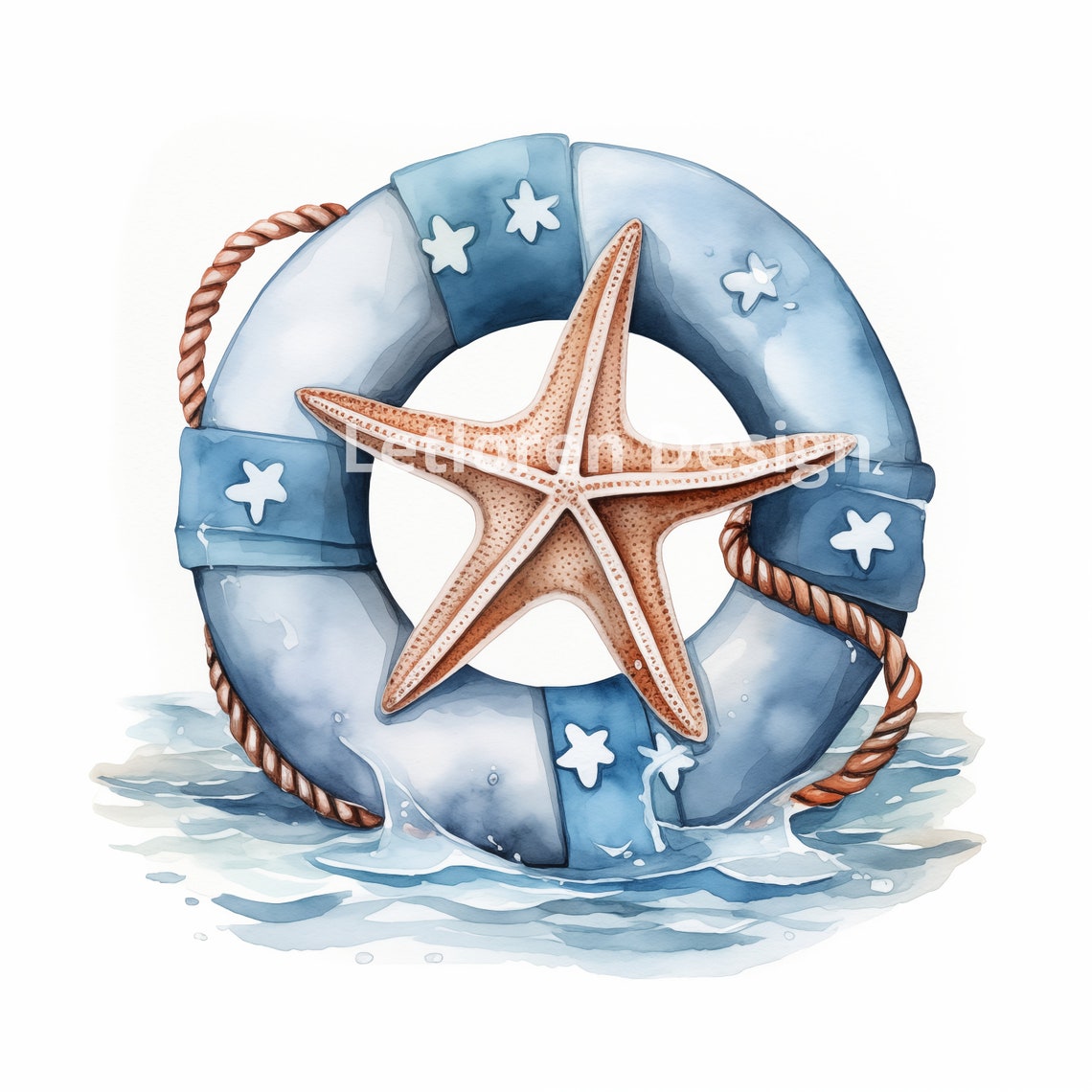 Watercolor Life Preserver Clipart, Set of Life Preserver, 10 High ...