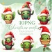 10 Christmas Cactus, Christmas Kawaii Cactus PNG, Christmas Cactus Png ...