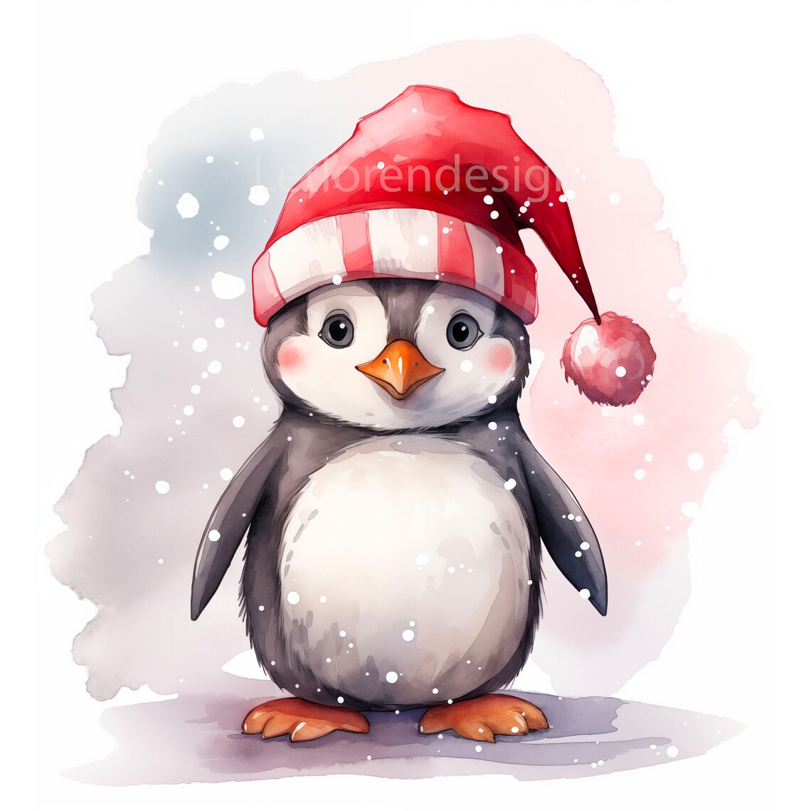 Christmas Penguin Clipart Bundle 10 High Quality JPG Digital Downloads ...