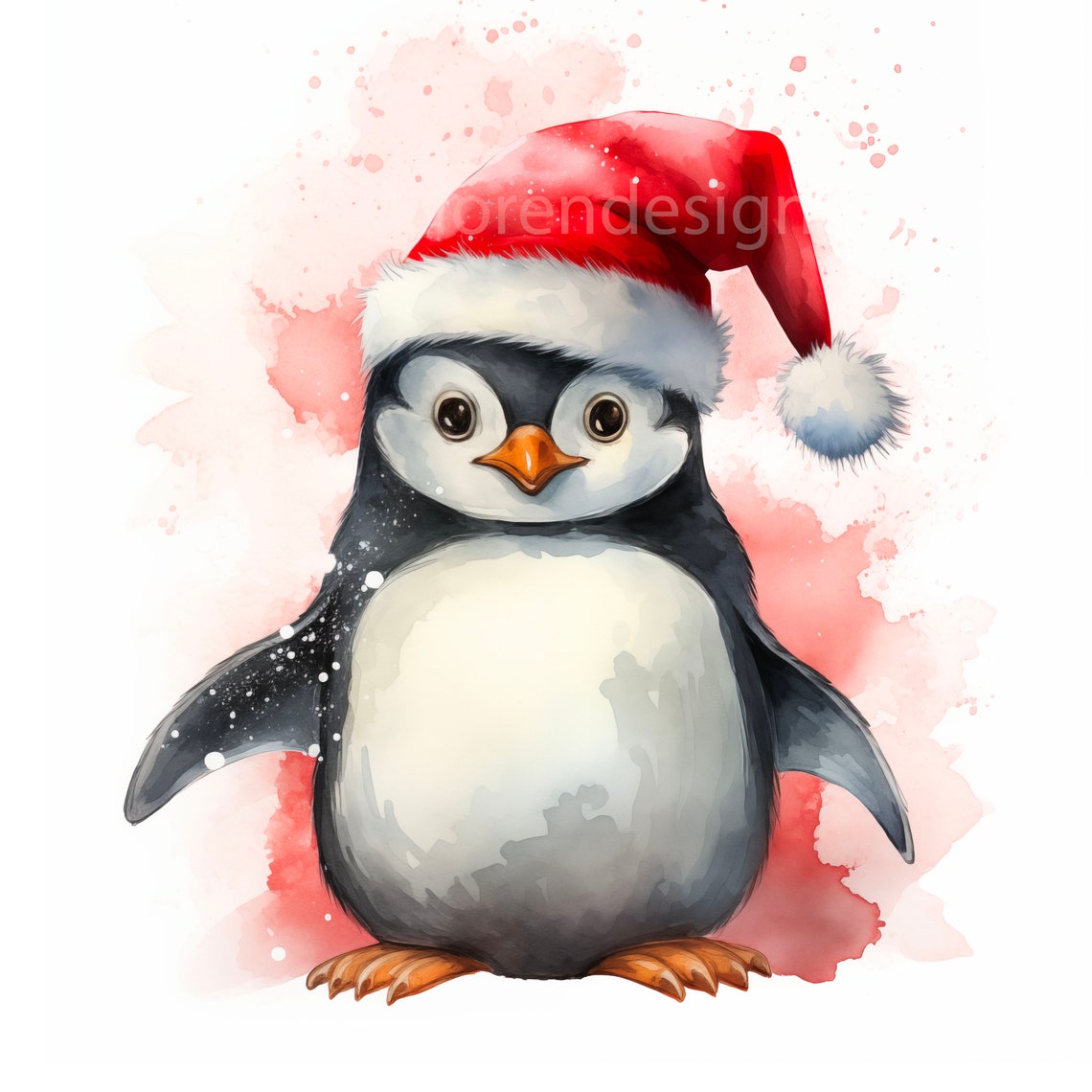 Christmas Penguin Clipart Bundle 10 High Quality JPG Digital Downloads ...