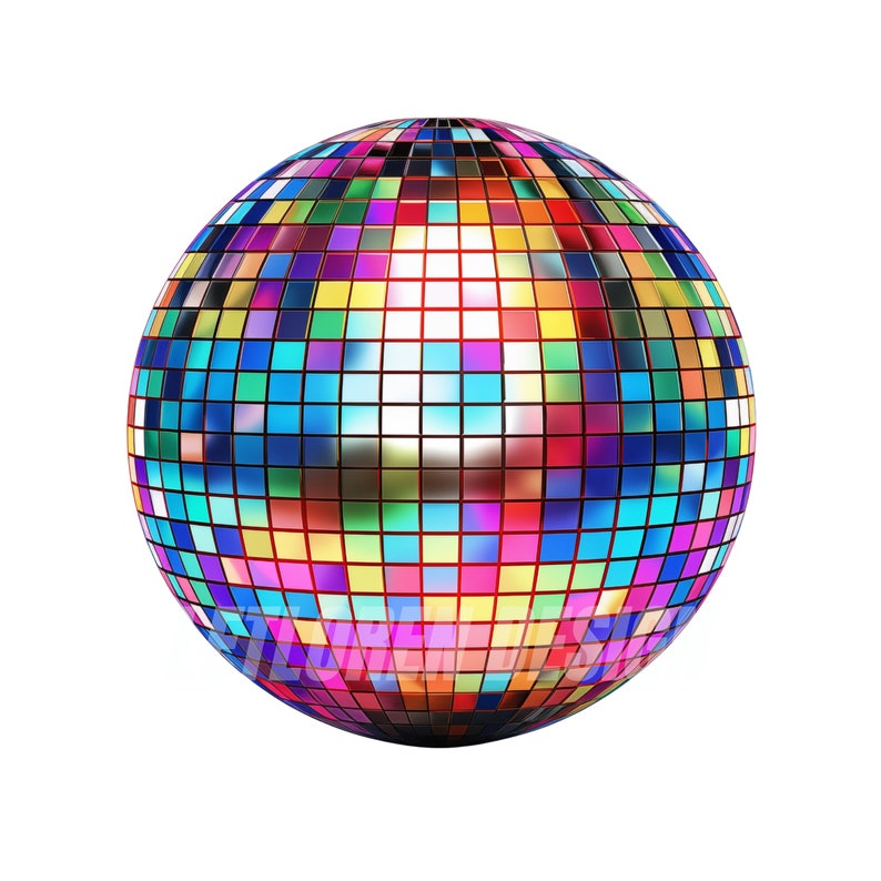 Disco Balls Clipart, Dance Party Graphics, Mirror Balls, Diamond ...