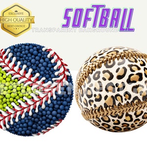 Softball Clipart, Splatter Softball Png, Softball Balls Sublimation ...