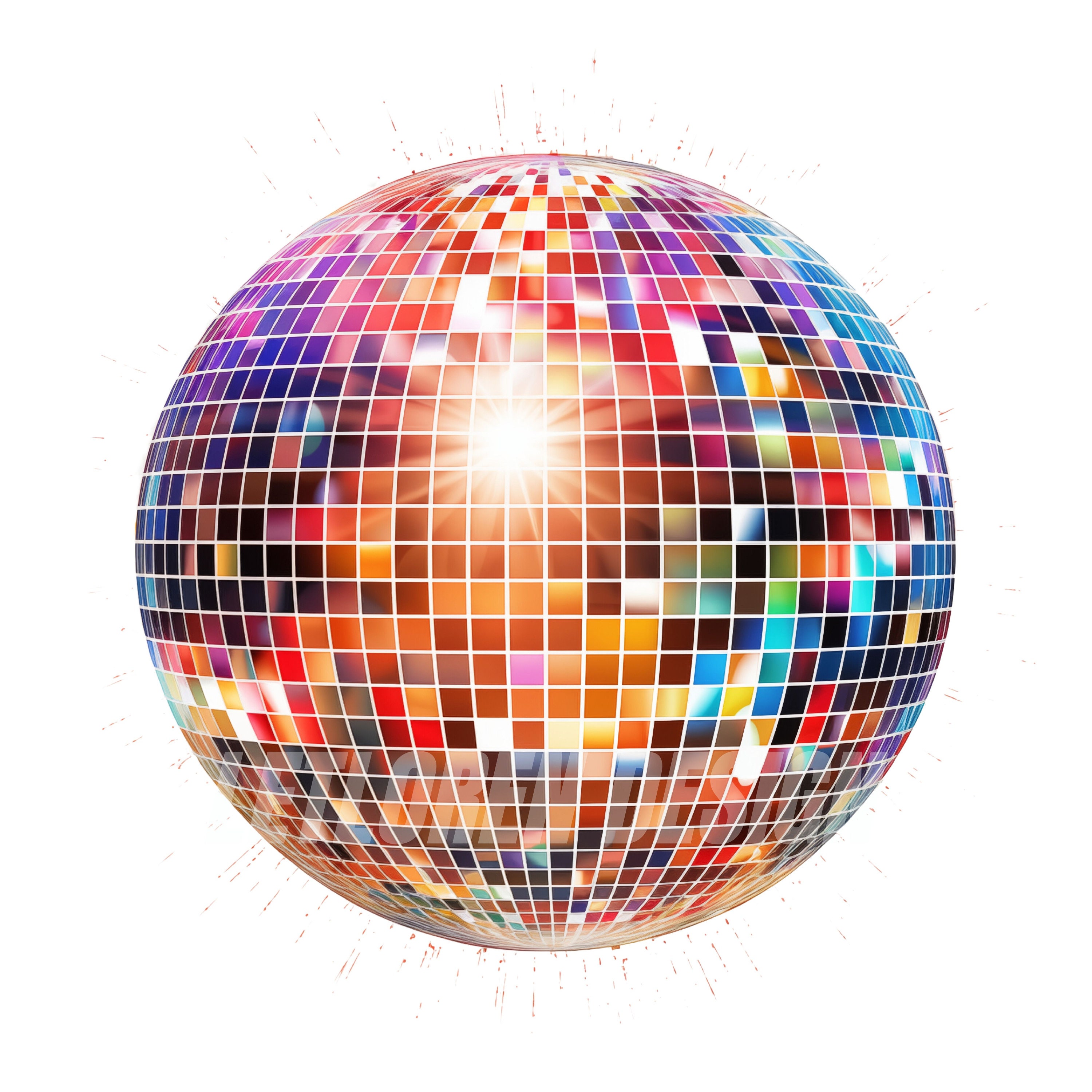Disco Balls Clipart, Dance Party Graphics, Mirror Balls, Diamond ...