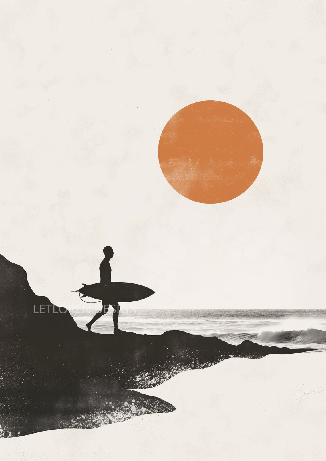 Surfer Designs Clipart - Wall Art, Planners, Calendars, Scrapbooking ...