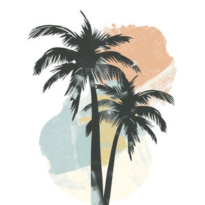 Palm Tree Designs Clipart - Wall Art, Planners, Calendars, Scrapbooking ...