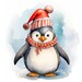 Christmas Penguin Clipart Bundle 10 High Quality JPG Digital Downloads ...