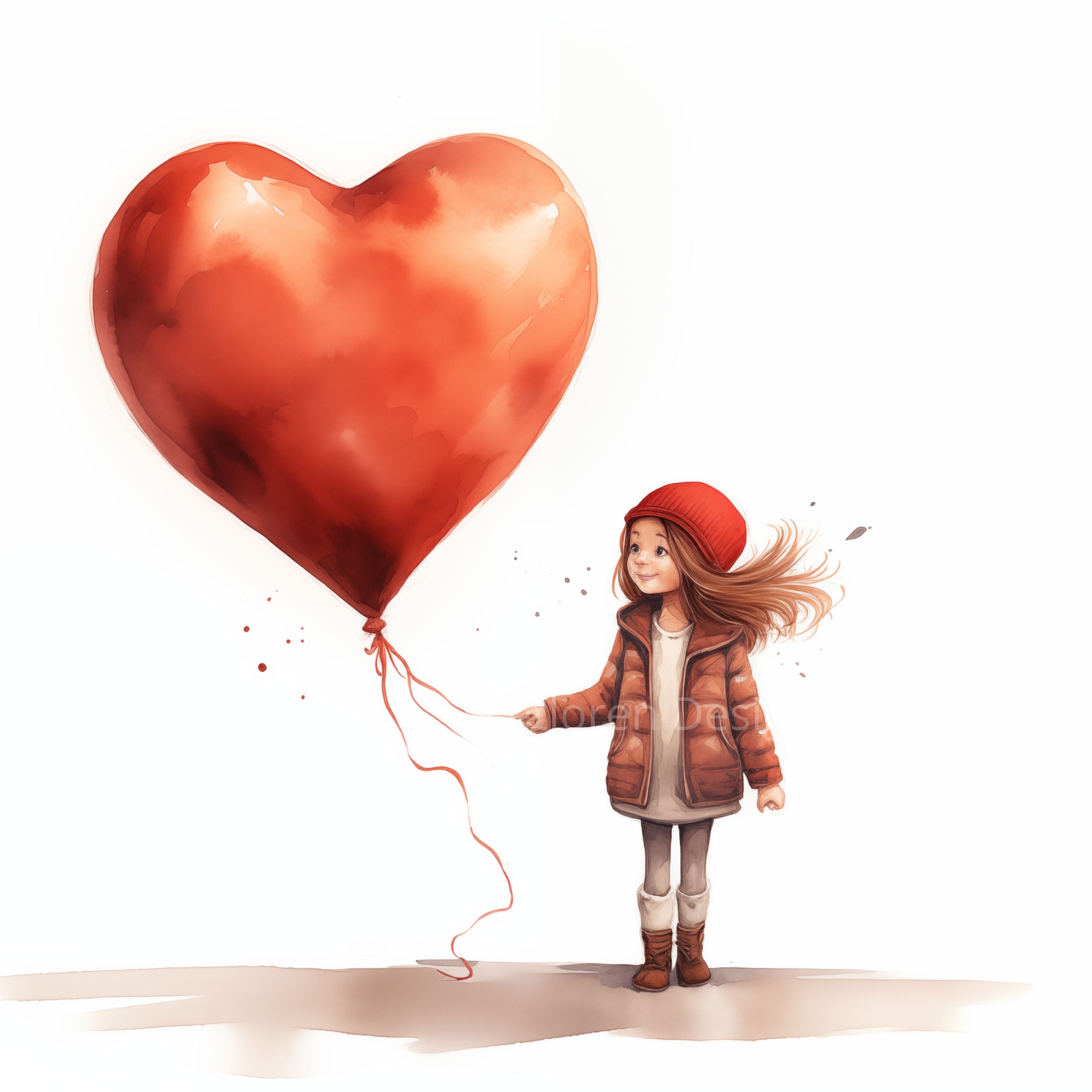 Valentine Children, Clipart Bundle, 12 High Quality JPG, Children With ...