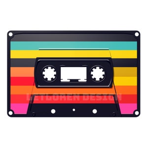 Cassette Tapes Clipart, Cassette Clip Art, 80s' Retro, Compact Tapes ...