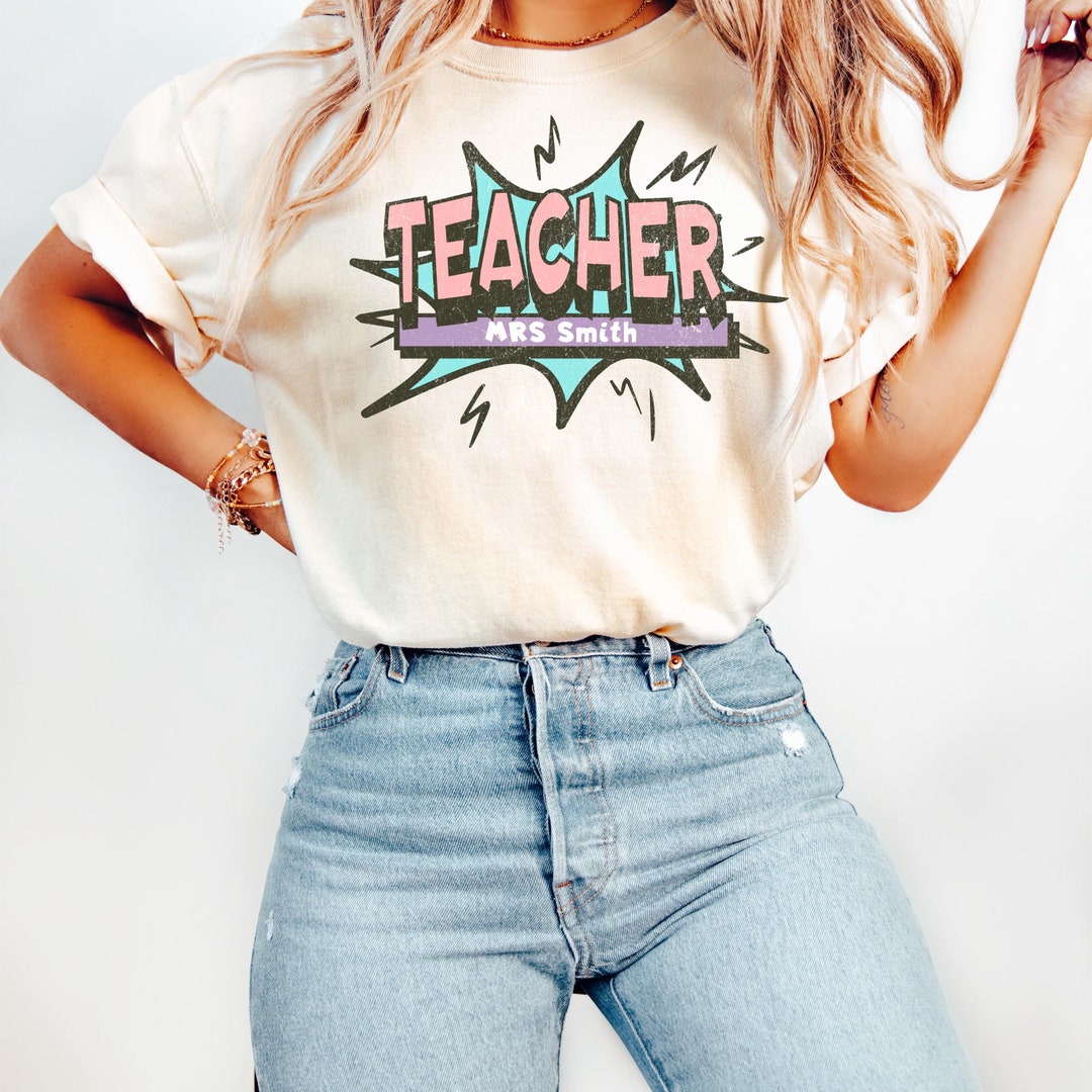 Teacher Name Png, Personalized Teacher Design Png, Custom Teacher Name ...