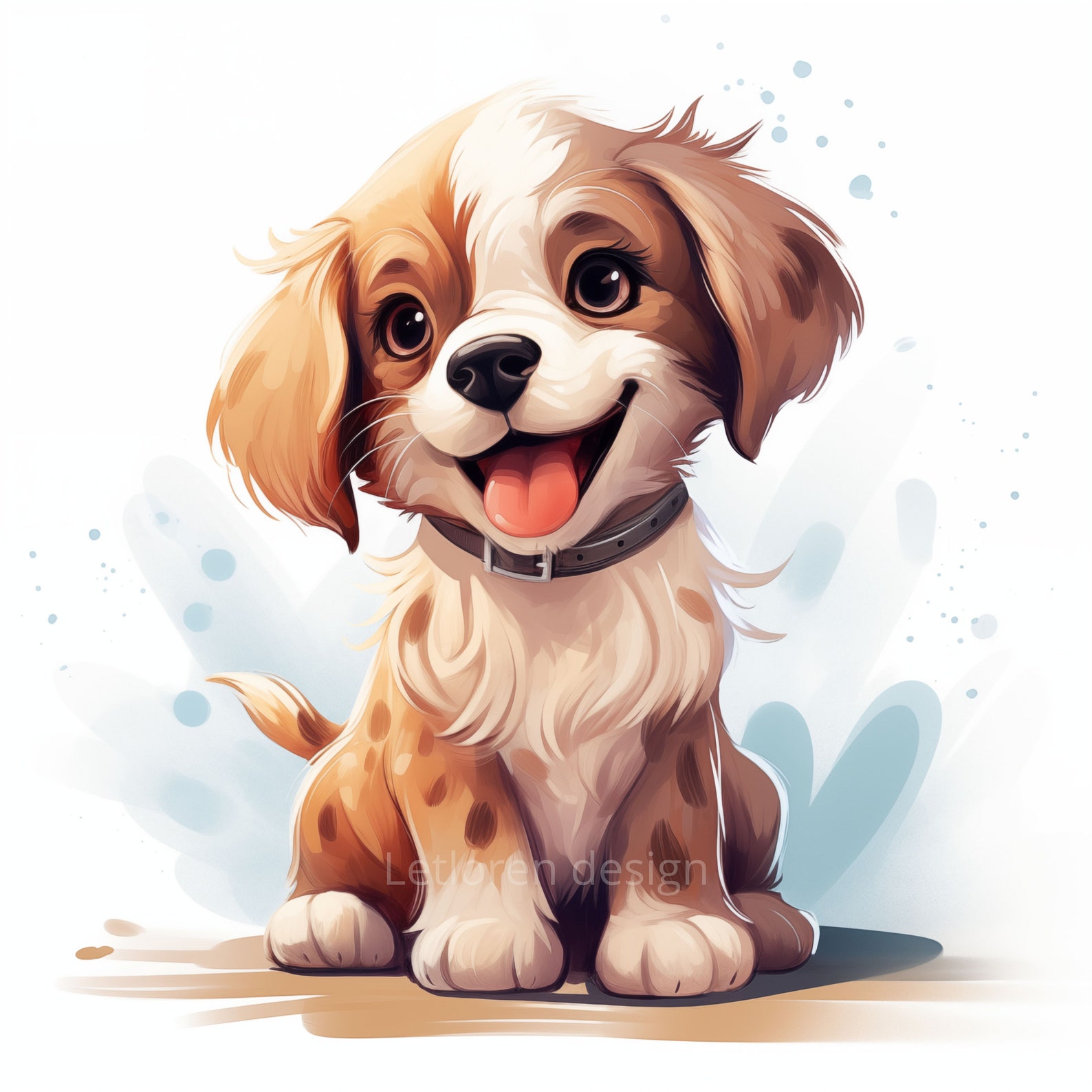 Dog Clipart Bundle, Watercolor Clipart Dog, Cute Dog, Dog Watercolor ...