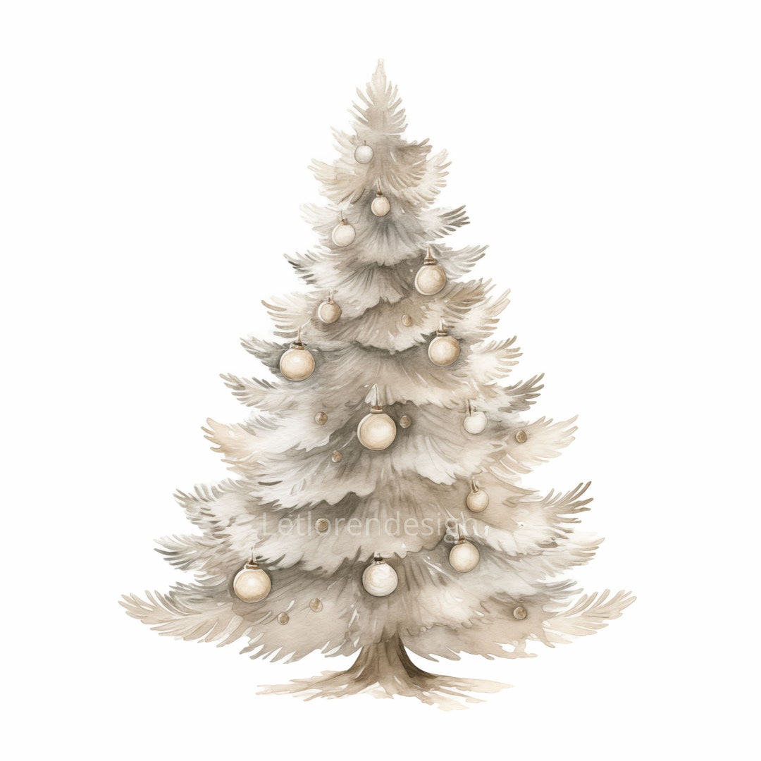 10 Christmas Tree Clipart, High Quality Jpgs, Cute Winter Clipart ...