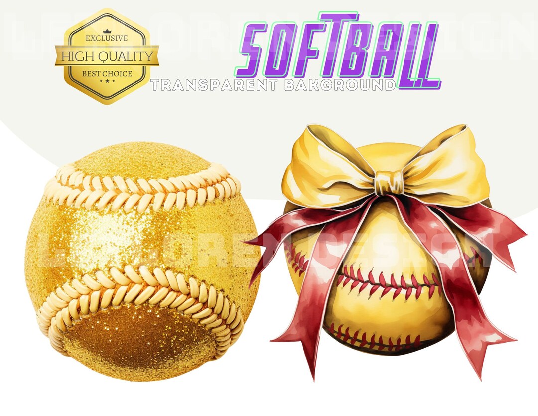 Softball Clipart, Splatter Softball Png, Softball Balls Sublimation ...