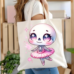 Kawaii Ballet Skeleton PNG | Dancing Skeleton in Tutu Sublimation ...