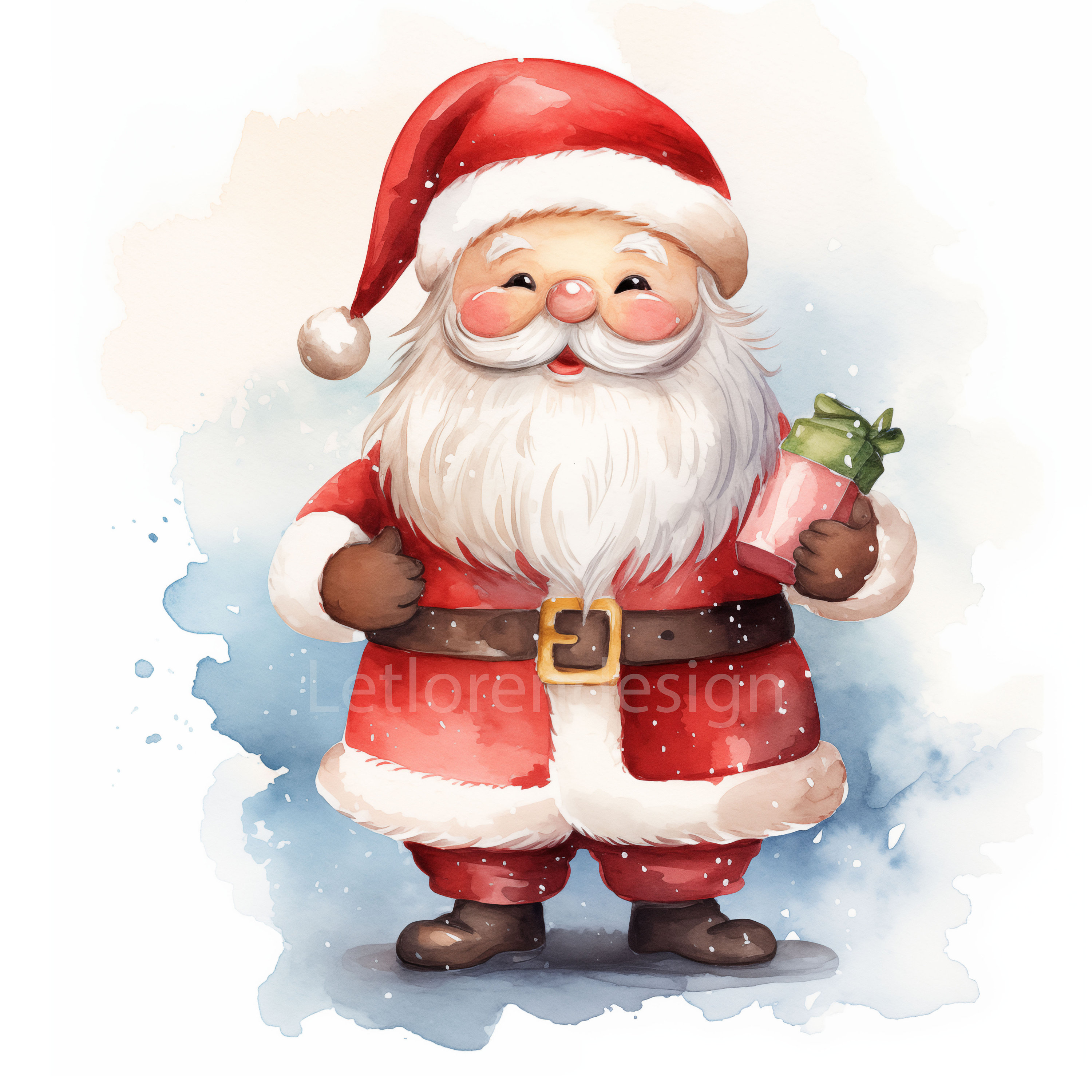 Santa Claus Clipart Bundle, 10 High Quality Jpgs, Digital Download ...