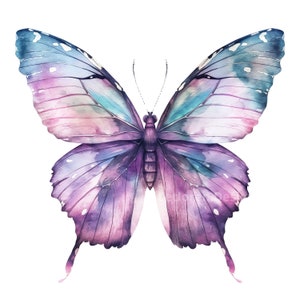 Watercolor Butterflies Clipart, Spring Clipart, Butterfly Illustrations ...