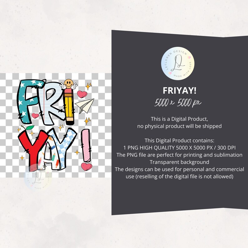Fri-yay Happy Friday PNG, Welcome Back to School PNG, First Day of ...