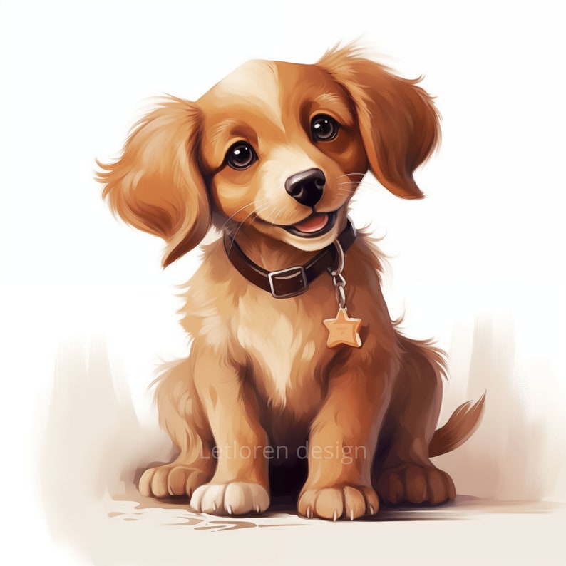 Dog Clipart Bundle, Watercolor Clipart Dog, Cute Dog, Dog Watercolor ...