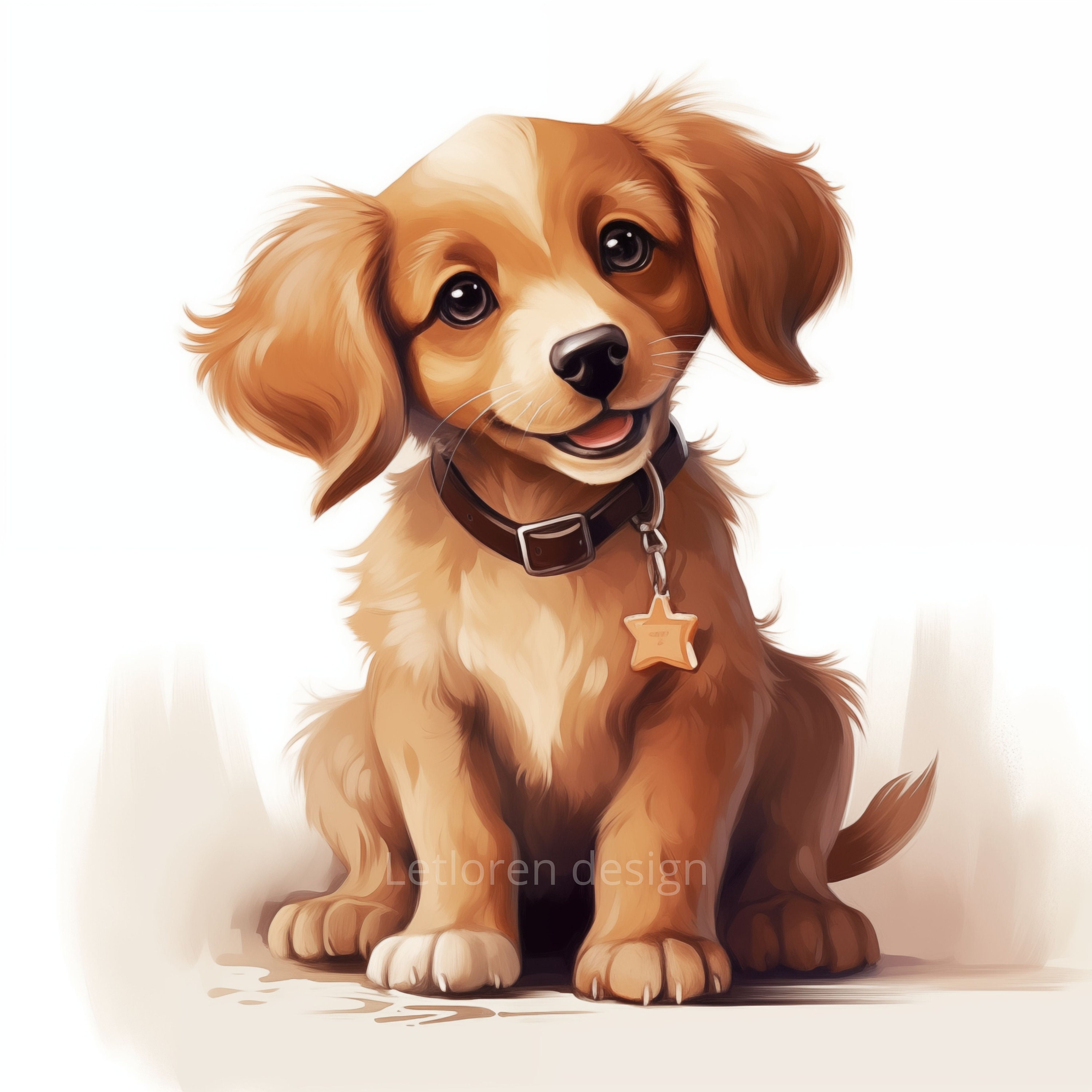 Dog Clipart Bundle, Watercolor Clipart Dog, Cute Dog, Dog Watercolor ...