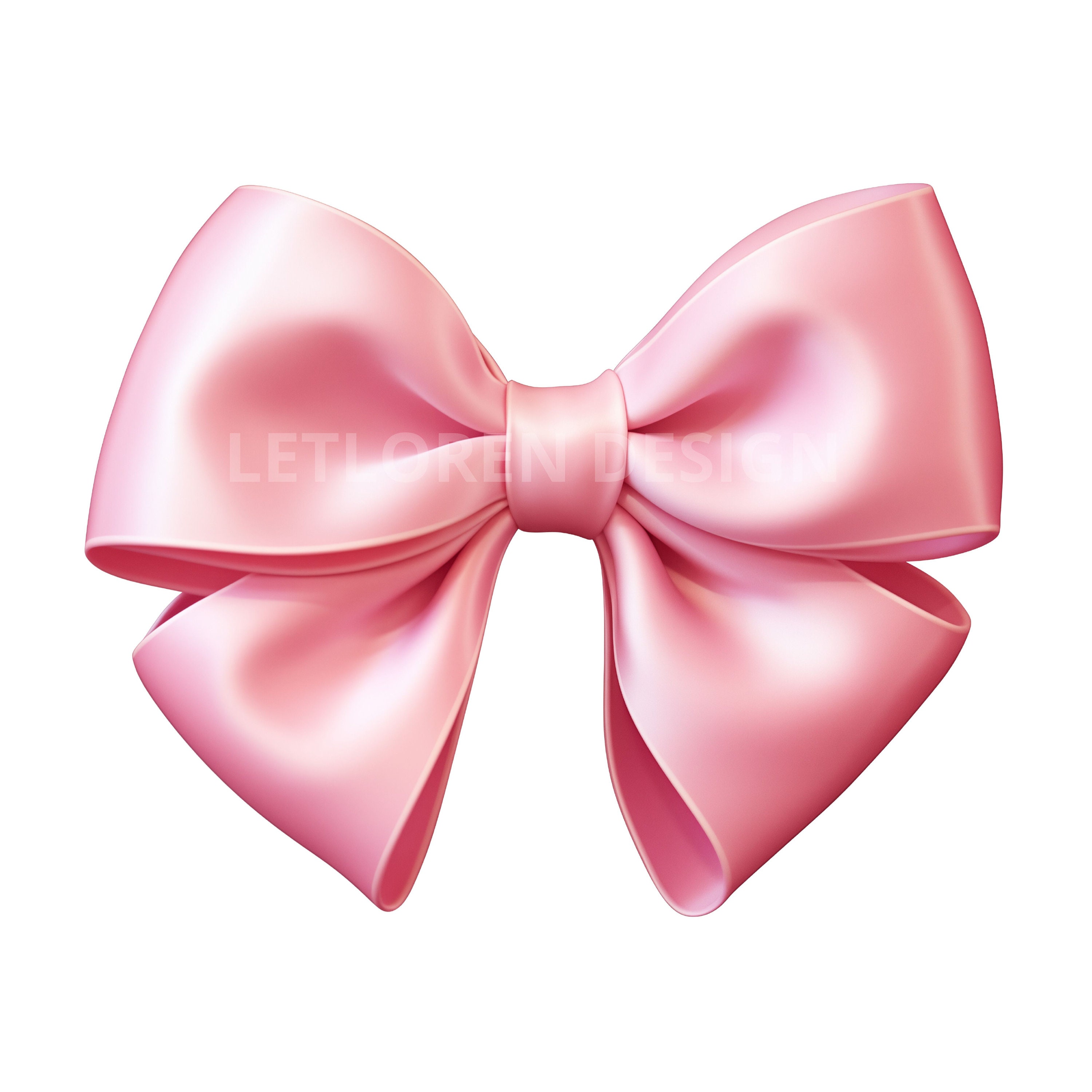 Watercolor Pastel Pink Bows Clipart PNG 18 High Quality PNG Pastel ...