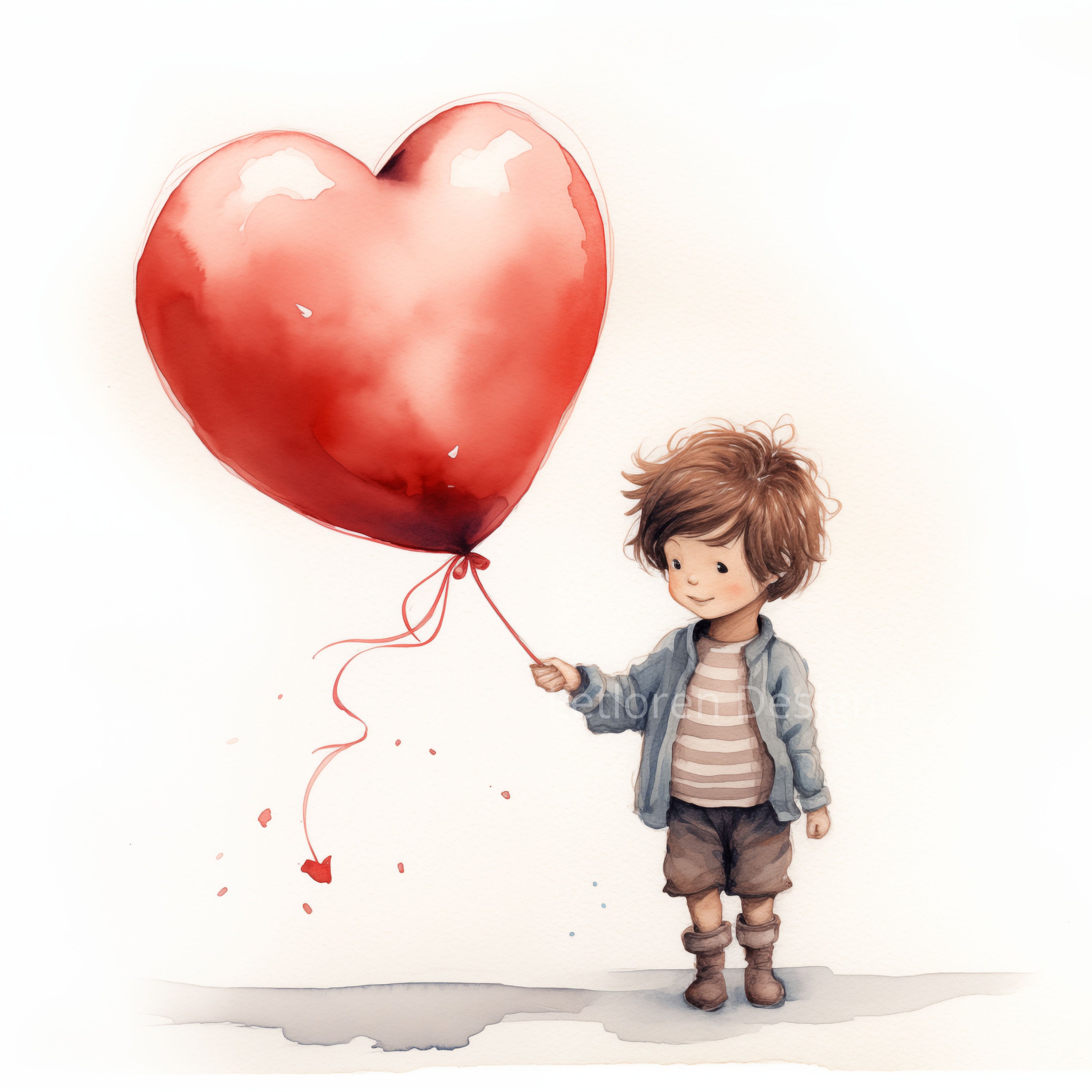 Valentine Children, Clipart Bundle, 12 High Quality JPG, Children With ...