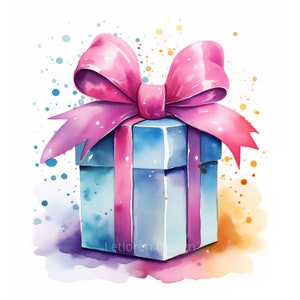 Birthday GIFTS Clipart Bundle - 10 High Quality Jpgs - Digital ...