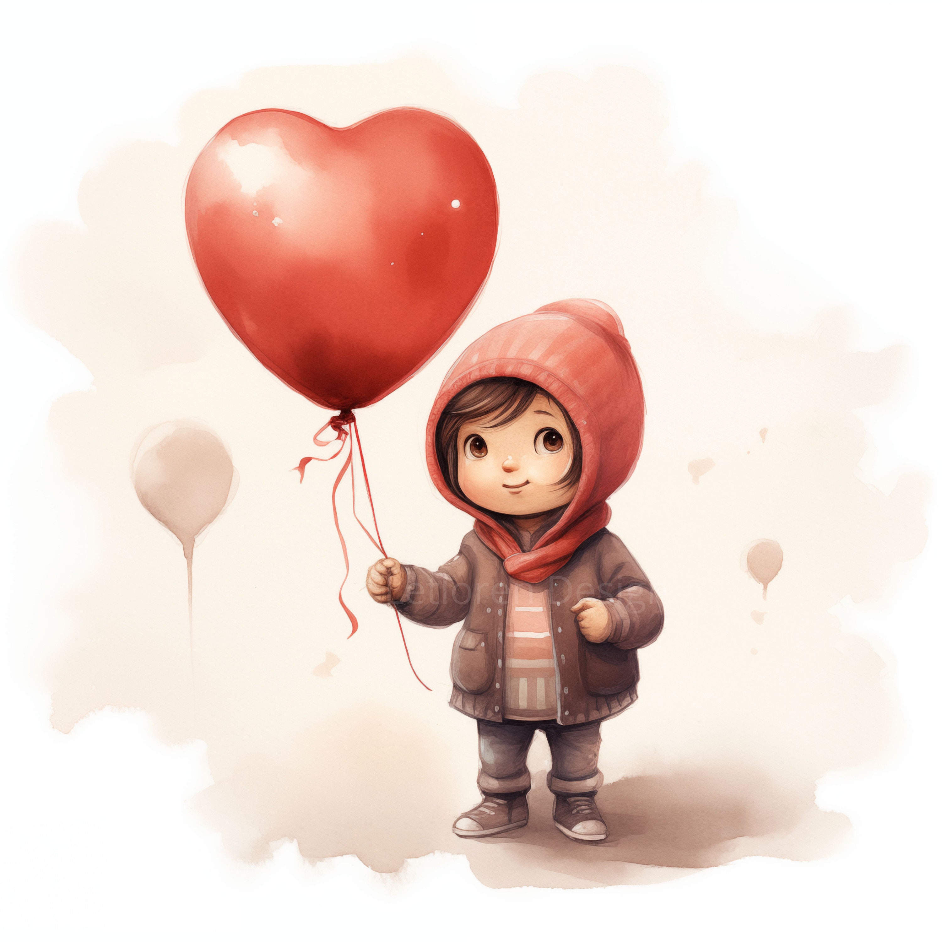 Valentine Children, Clipart Bundle, 12 High Quality JPG, Children With ...