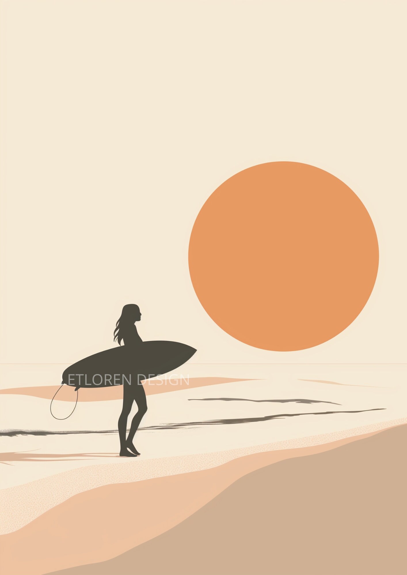Surfer Designs Clipart - Wall Art, Planners, Calendars, Scrapbooking ...