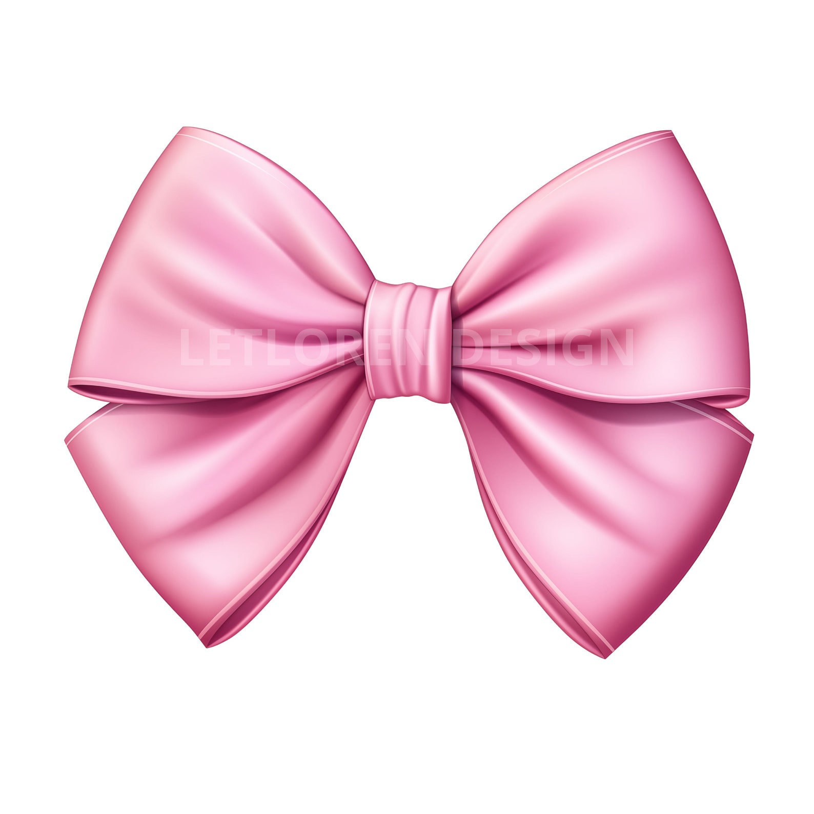 Watercolor Pastel Pink Bows Clipart PNG - 18 High Quality PNG - Pastel ...