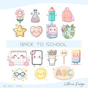 Back to School Clipart Bundle | Teacher and Education Clipart | School ...