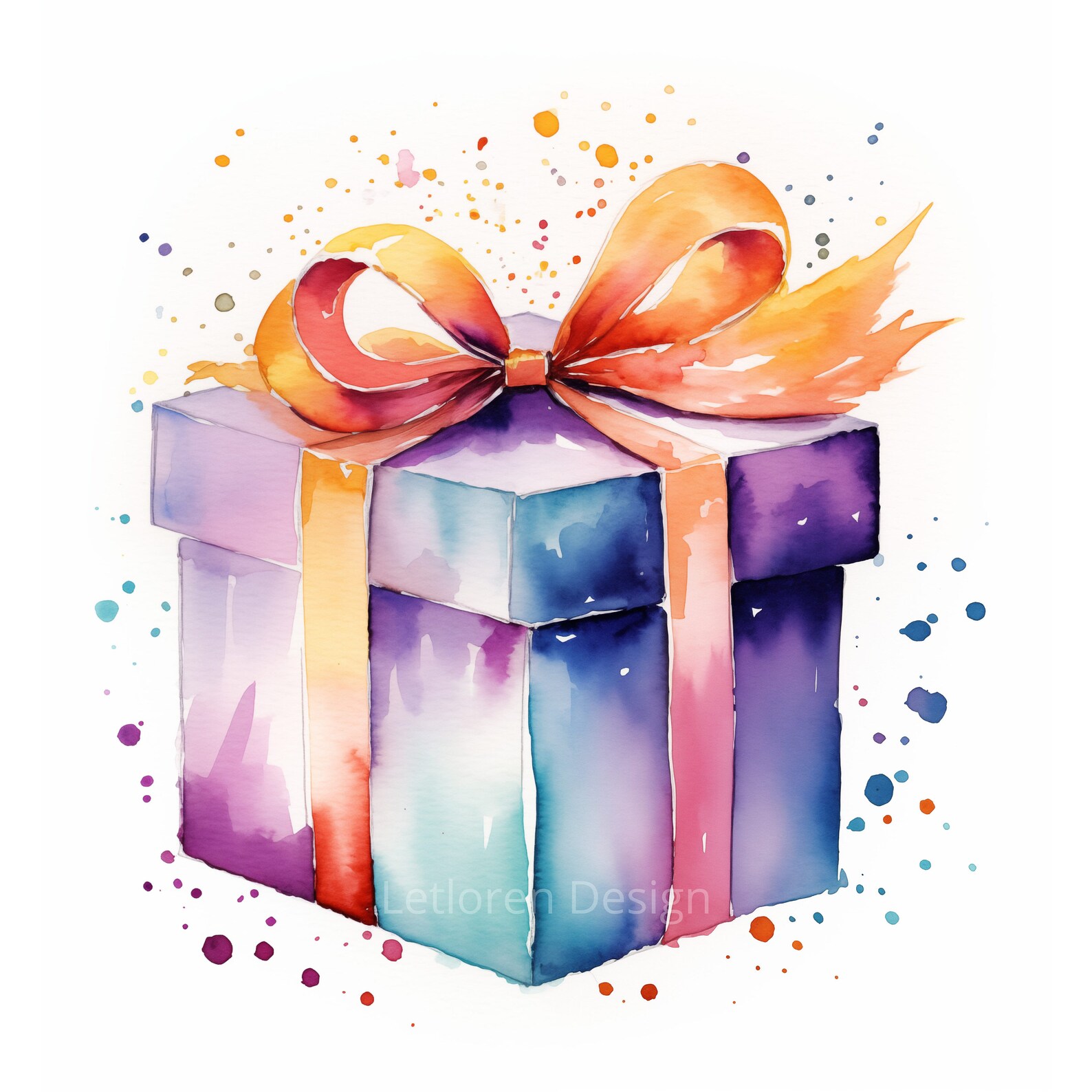Birthday GIFTS Clipart Bundle - 10 High Quality Jpgs - Digital ...