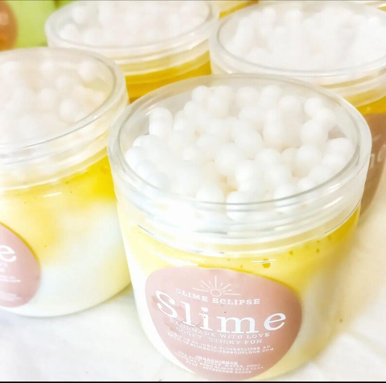 Lemon Meringue Slime, Sensory Toy, Fidget Toy, Slime Gift, Stress ...