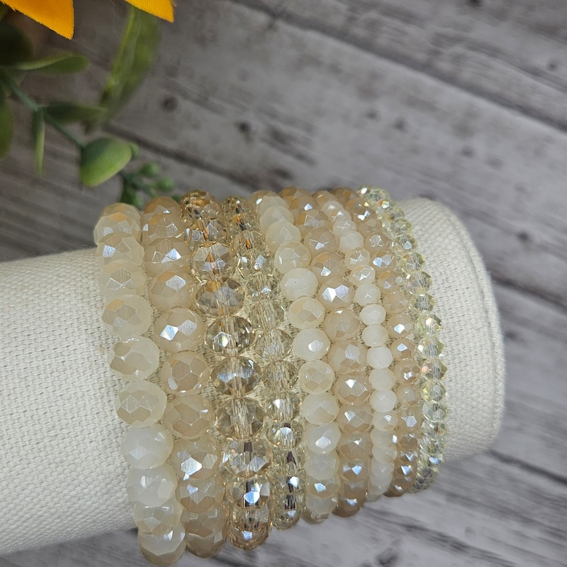 Glass Bead Bracelet - Etsy