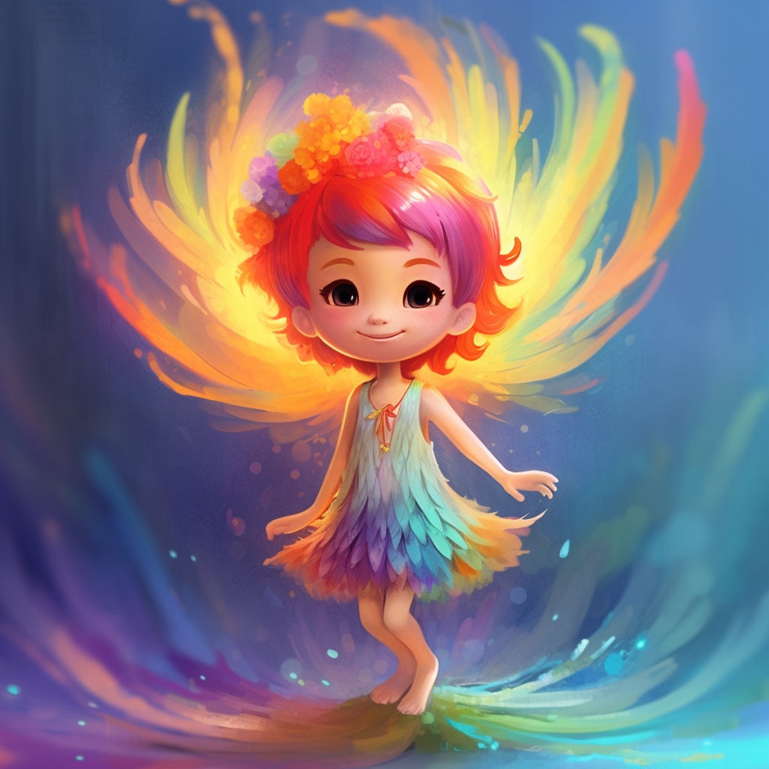 Rainbow Sprite Spirit Companion - Bring Joy Into Your Life - Etsy