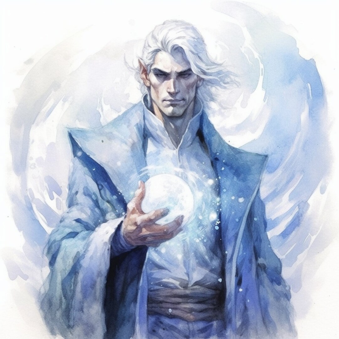 Ice Mage (elven) - Spirit Companion - Protection, Lover, Calming Aura ...