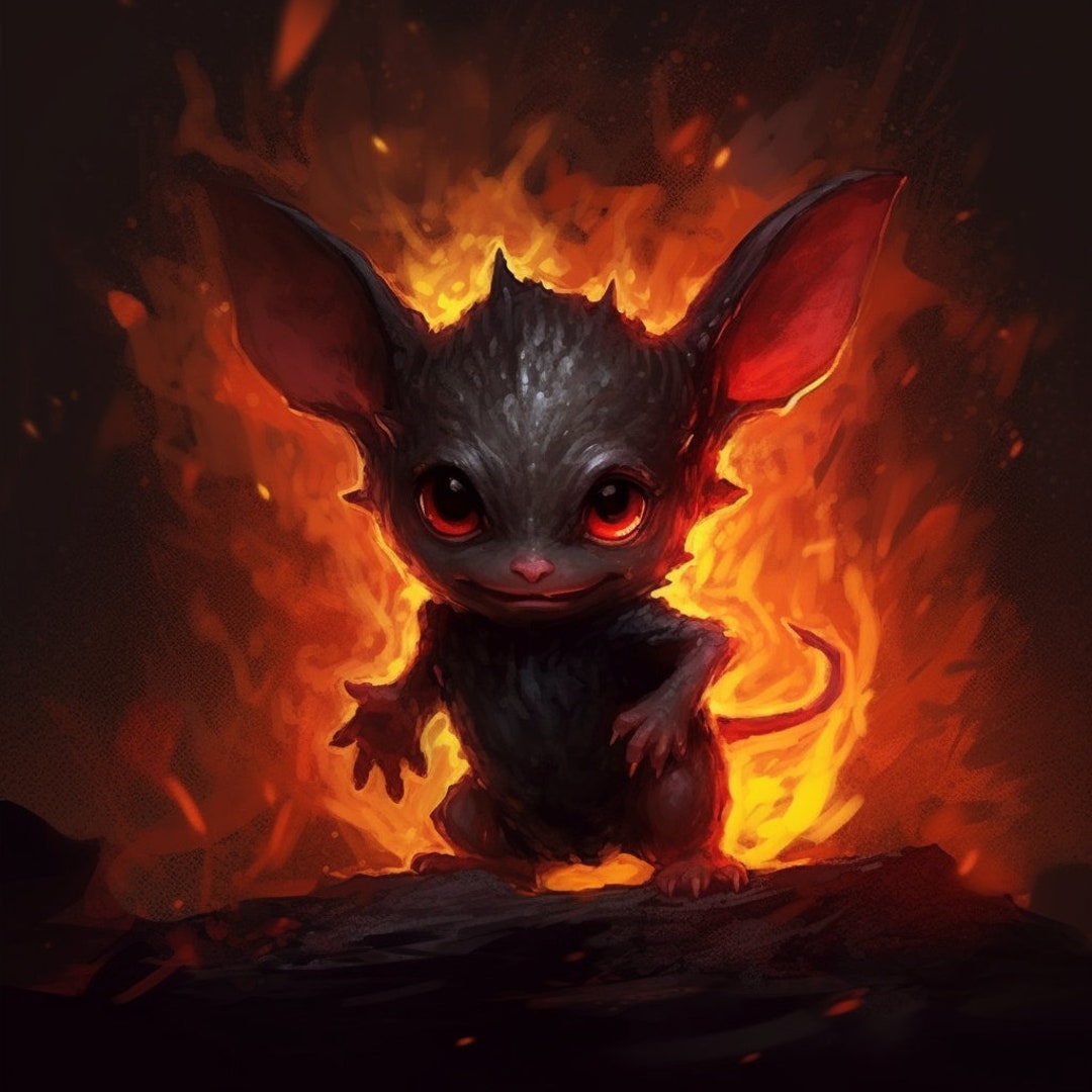 Inferno Imp Spirit Companion - Etsy