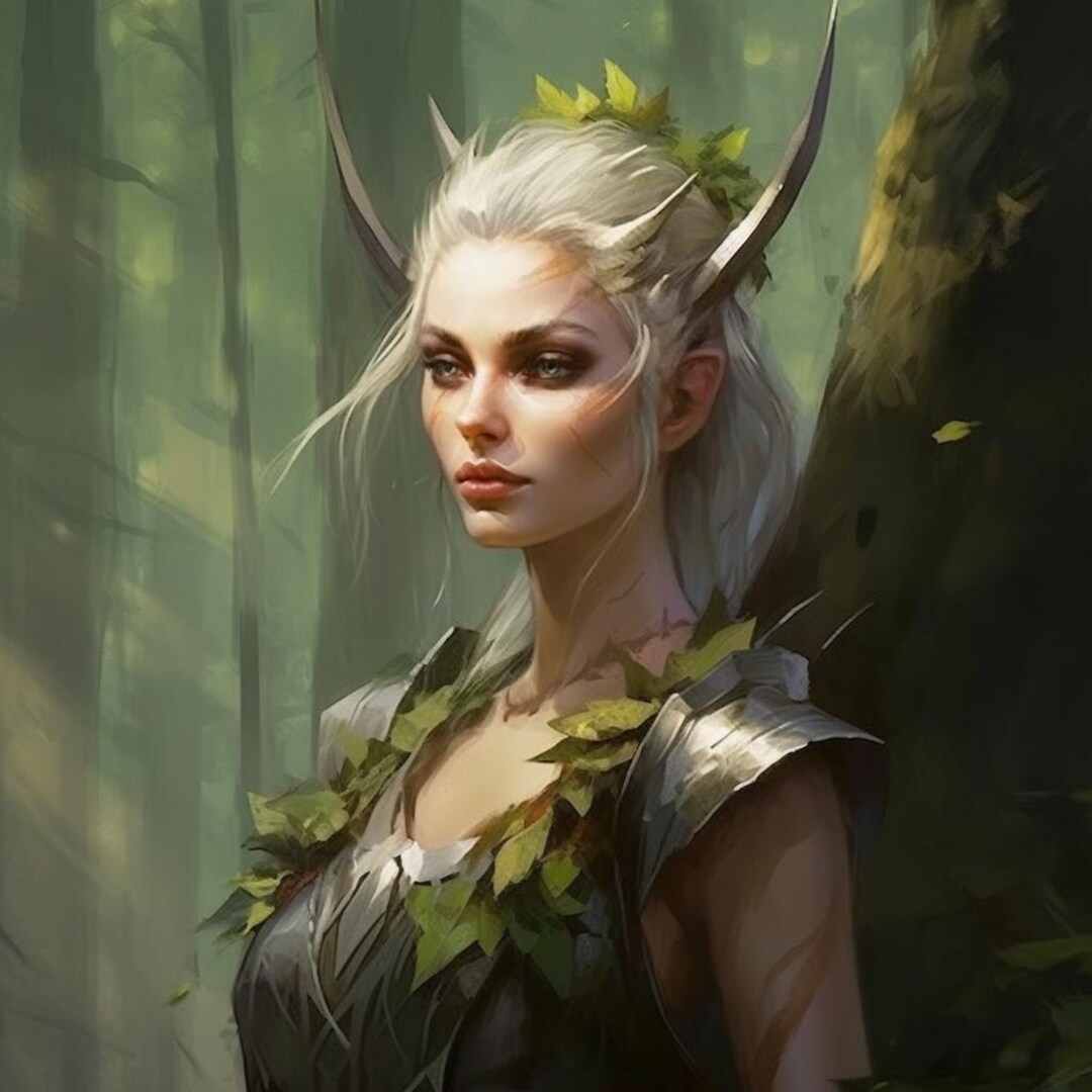 Half Elf Forest Elf Spirit Companion Connection to Nature, Balancing ...