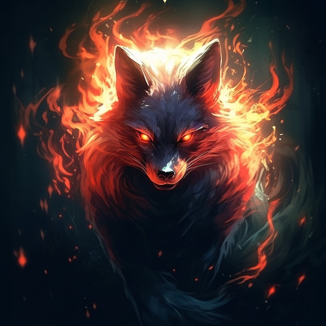 Demon Fox Spirit Companion - Etsy