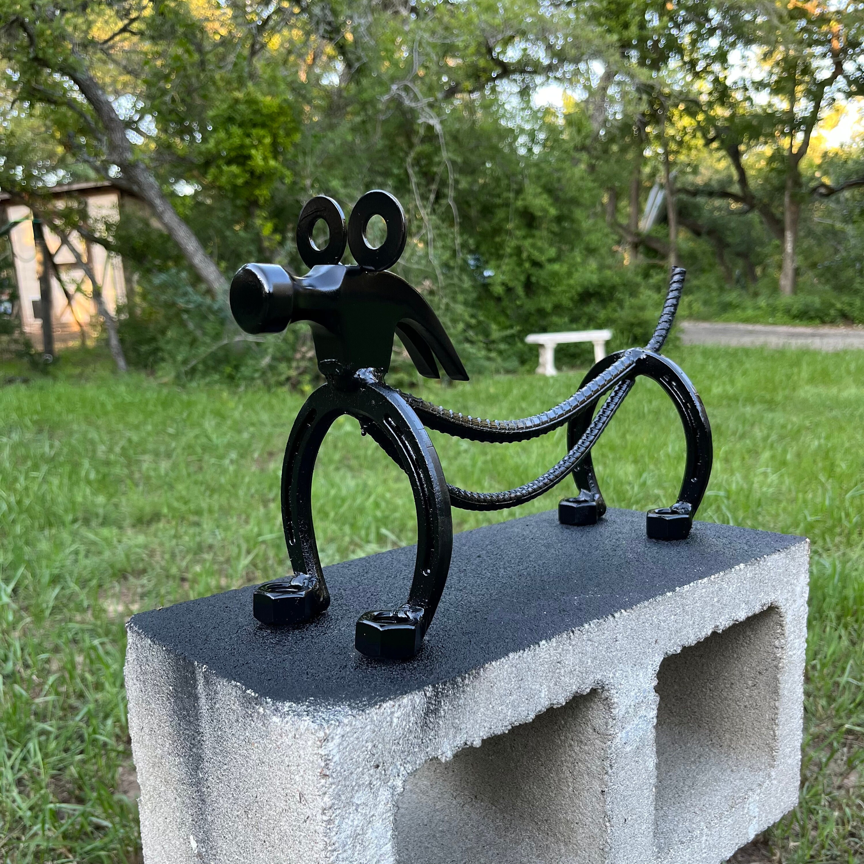 Dachshund Sculpture Handmade Metal Art - Etsy