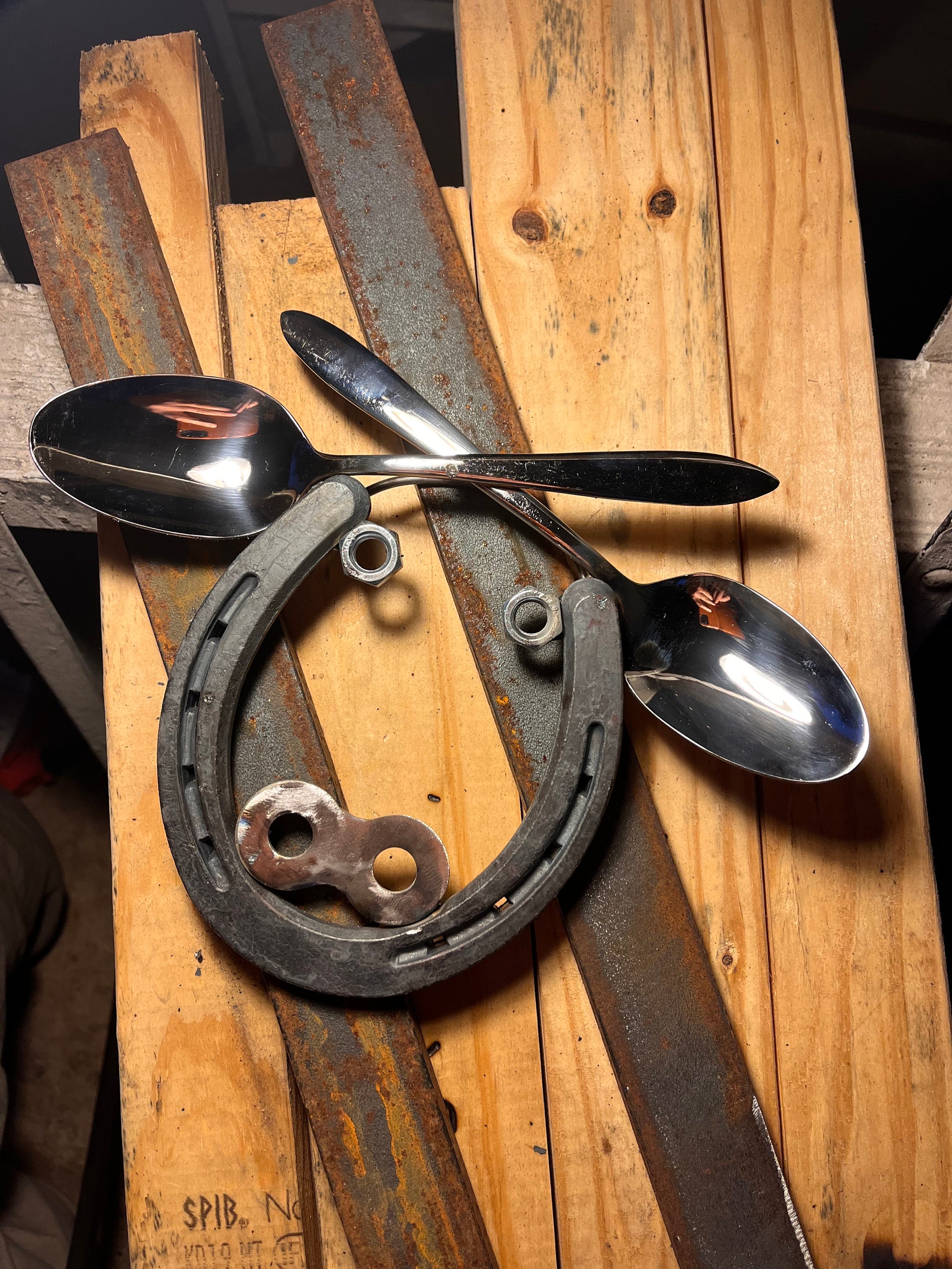 Horseshoe Cow Handmade Metal Wall Hanging - Etsy