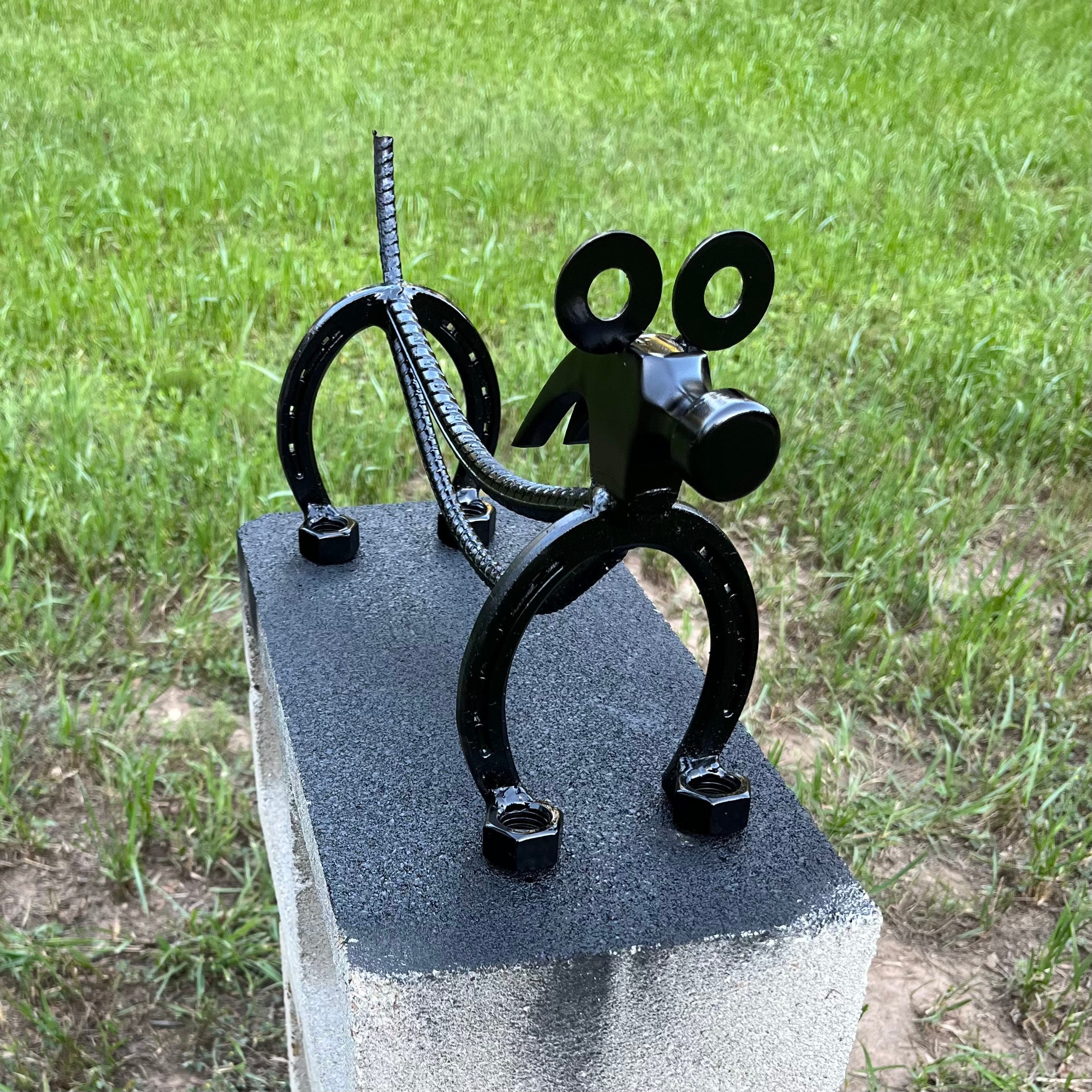 Dachshund Sculpture Handmade Metal Art - Etsy