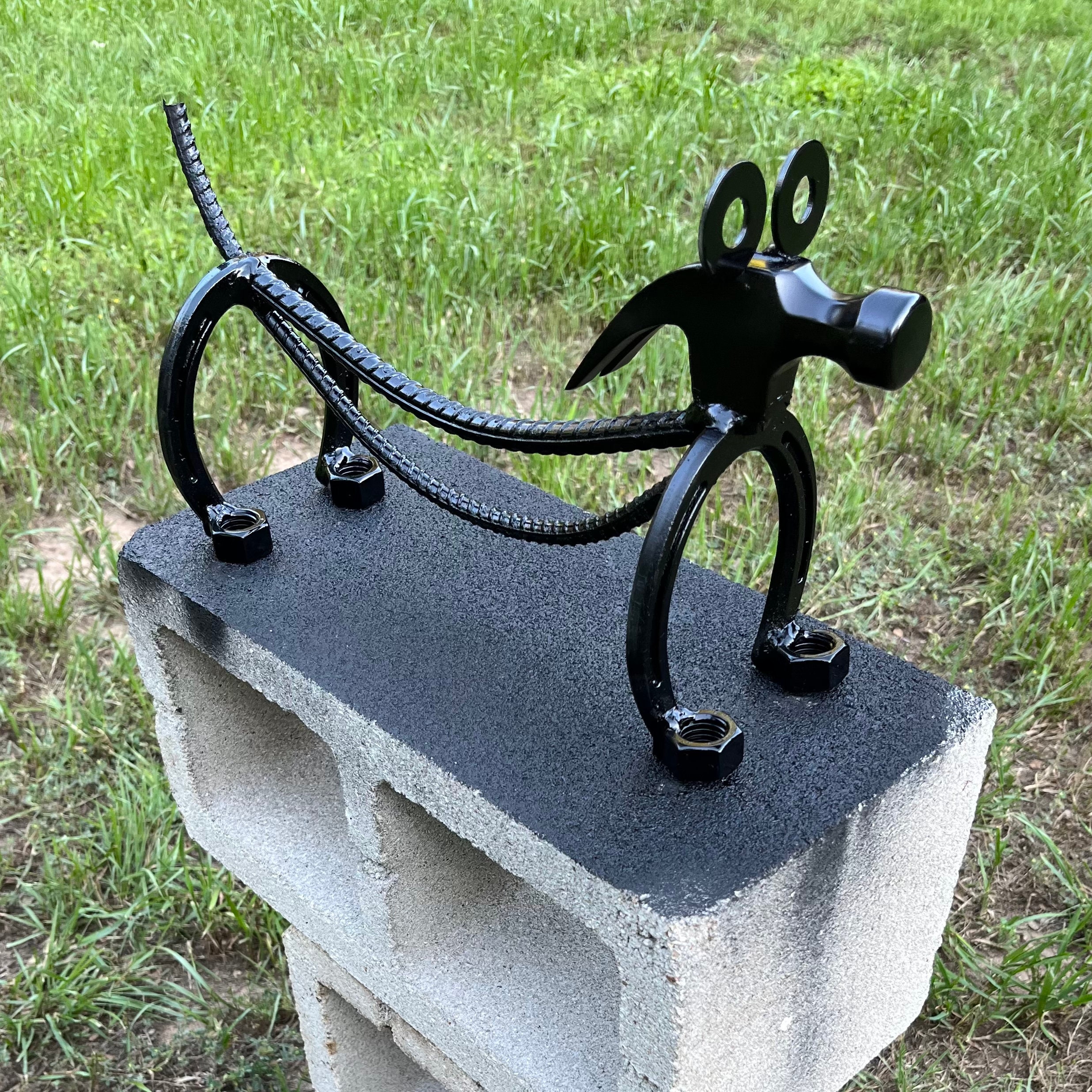 Dachshund Sculpture Handmade Metal Art - Etsy