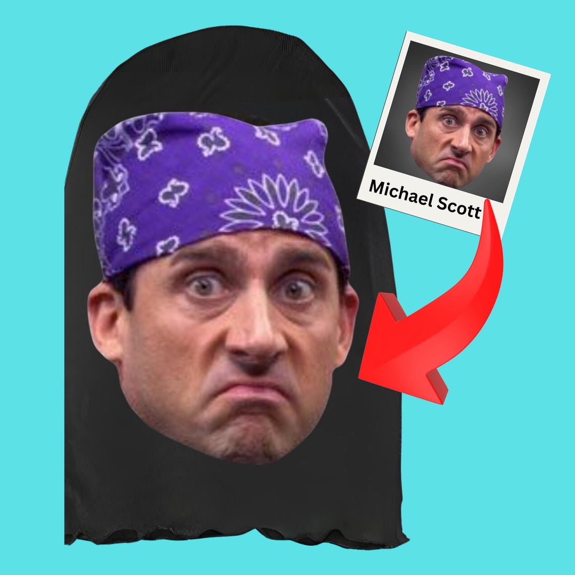 Michael Scott the Office Felon Custom 3D Spoof Mask Funny Celebrity ...