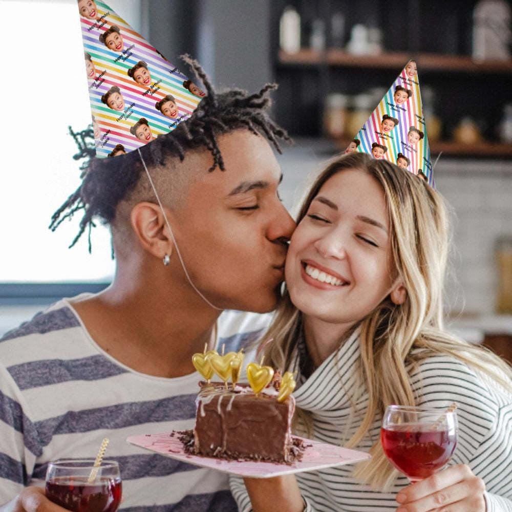 Custom Funny Face Party Hats for Adults and Kids Personalized Birthday ...