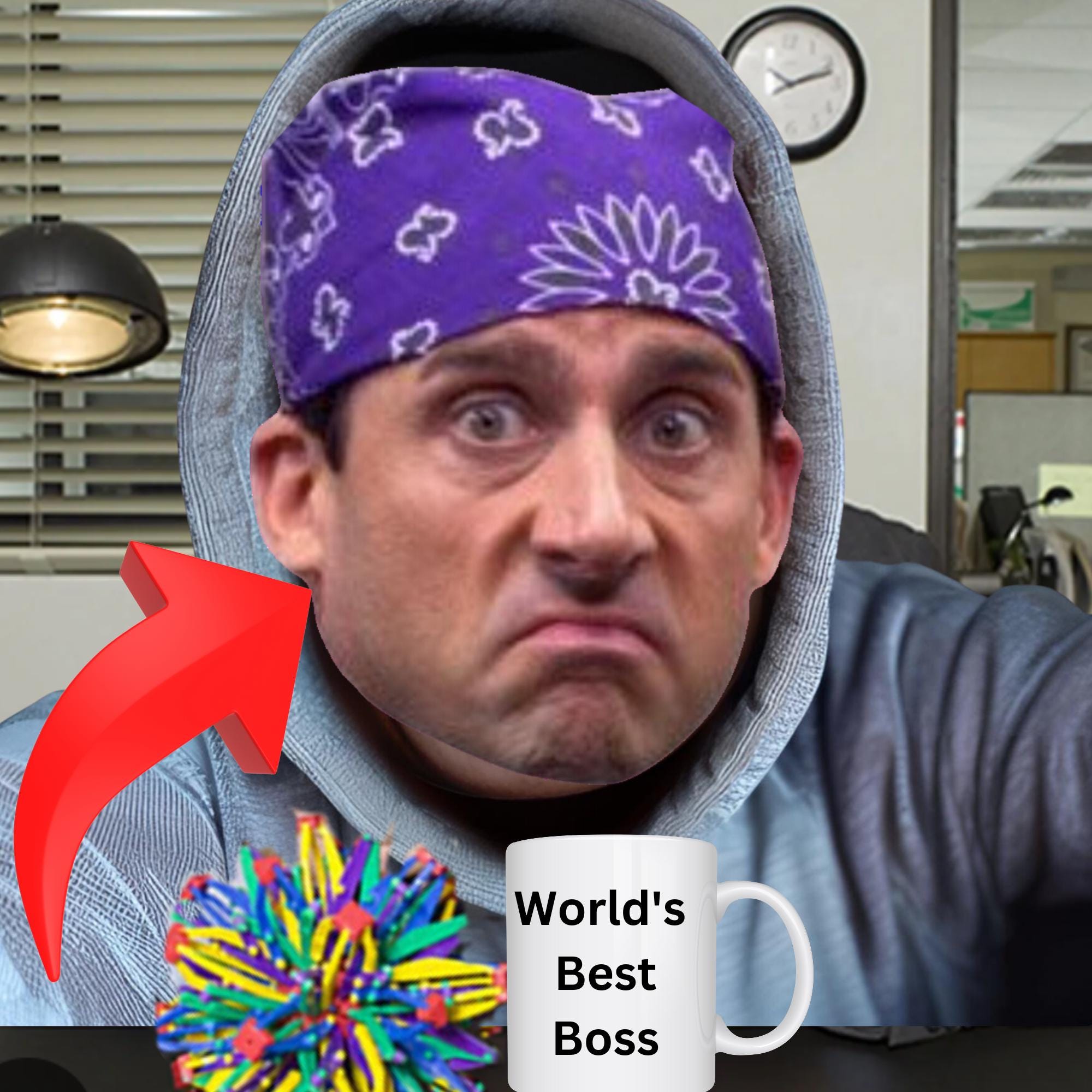 Michael Scott the Office Felon Custom 3D Spoof Mask Funny Celebrity ...