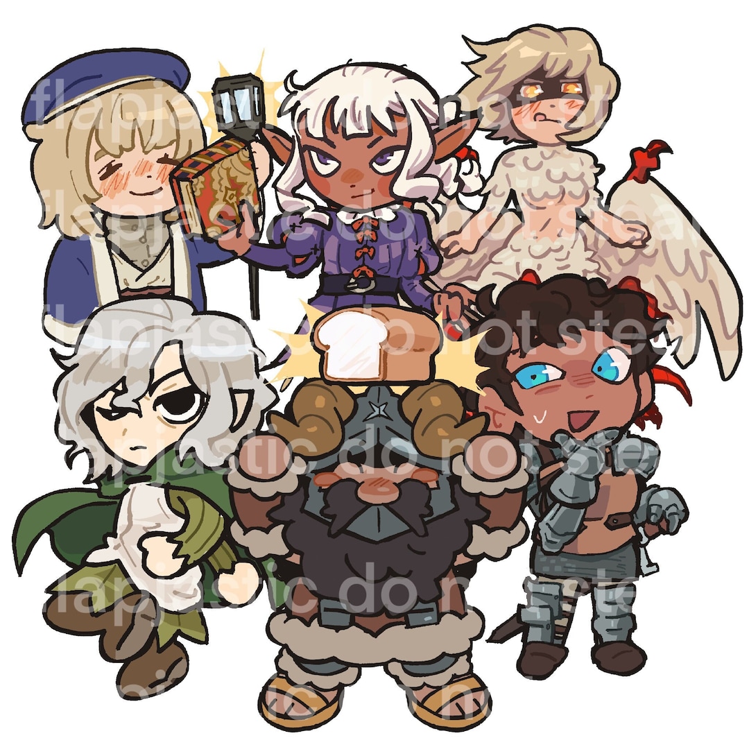 MORE Dungeon Meshi Stickers - Etsy